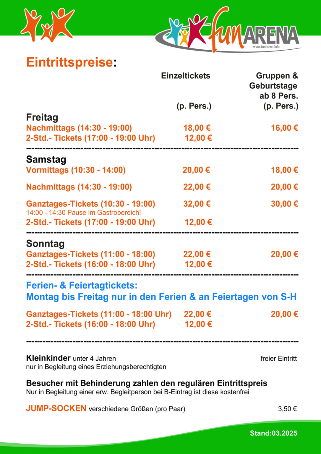 Tickets 2023 – FunArena
